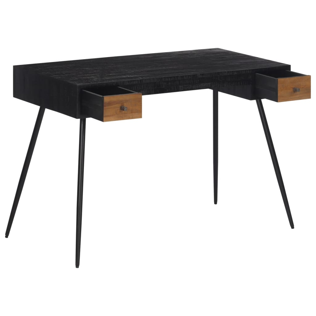 Bureau en teck massif recyclé 117x56,5x75 cm | Leroy Merlin