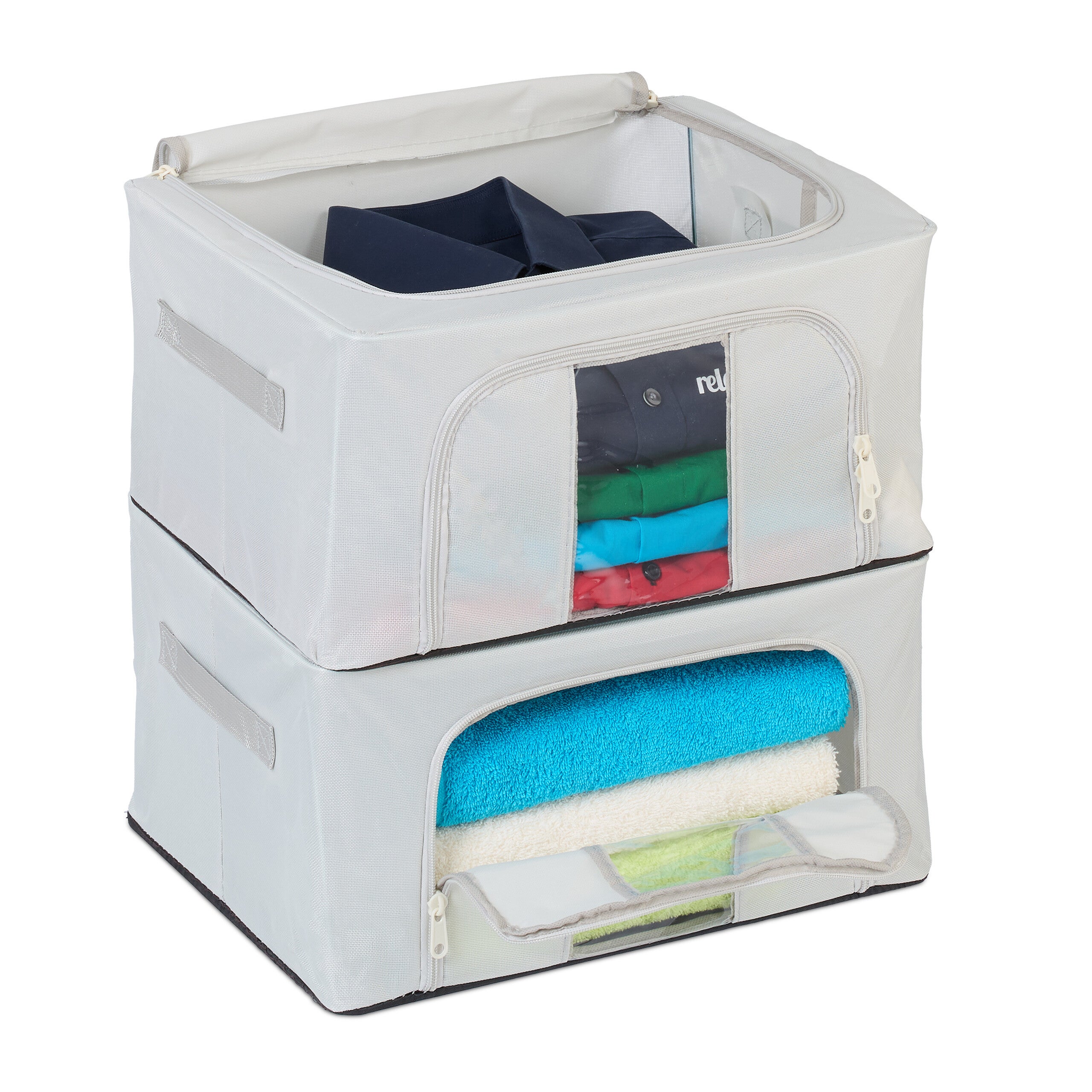 Housse de rangement, en lot de 2, pour vos vêtements, etc., H x L x P ...