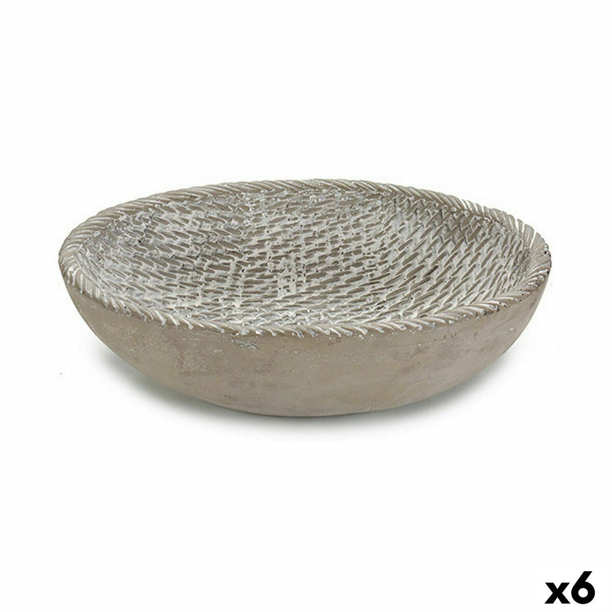 Sous-pot Avec relief Gris 25,2 x 6,6 x 18,5 cm (6 Unités) | Leroy Merlin