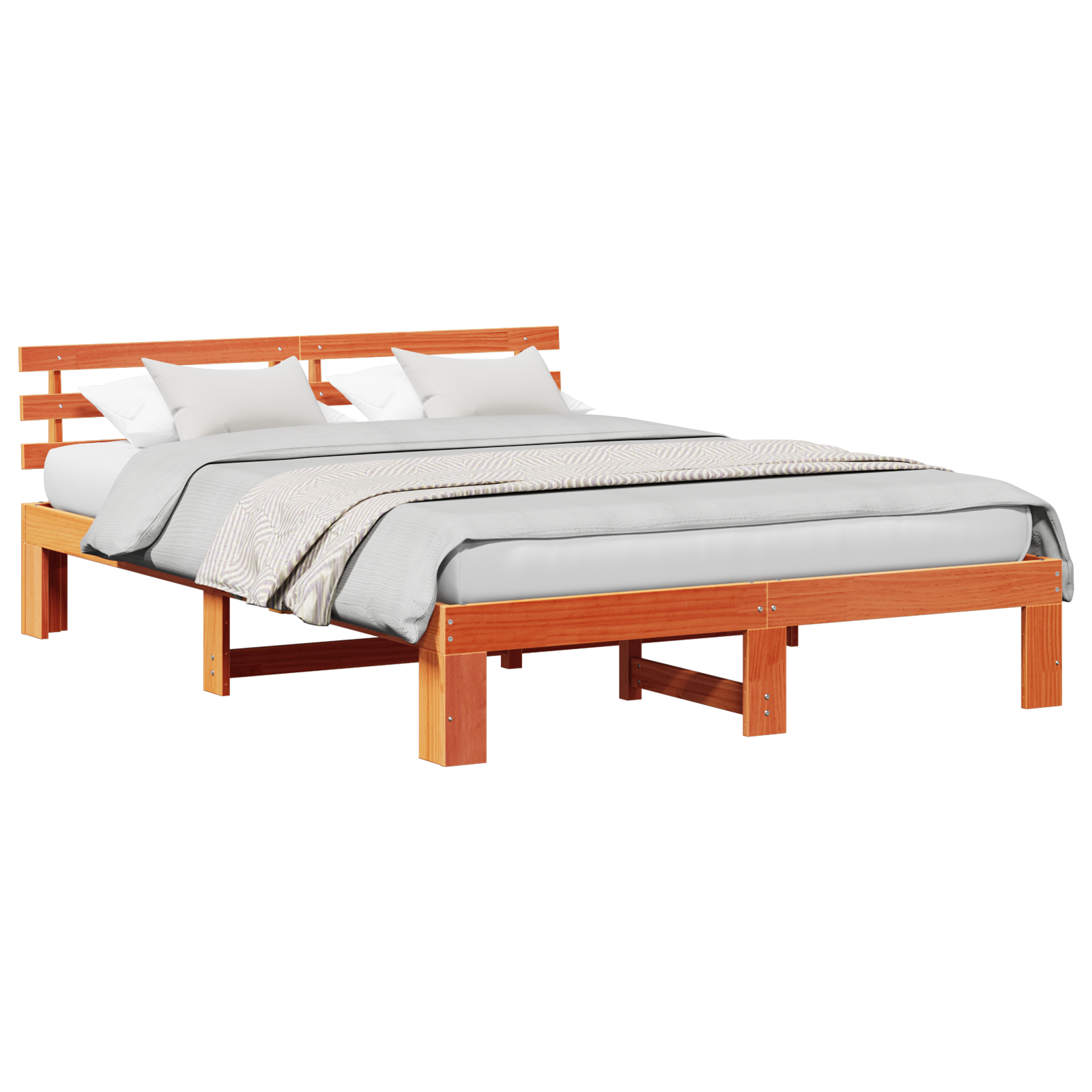 Cama matrimonial | Cama para adultos | Estructura de Cama de Madera ...