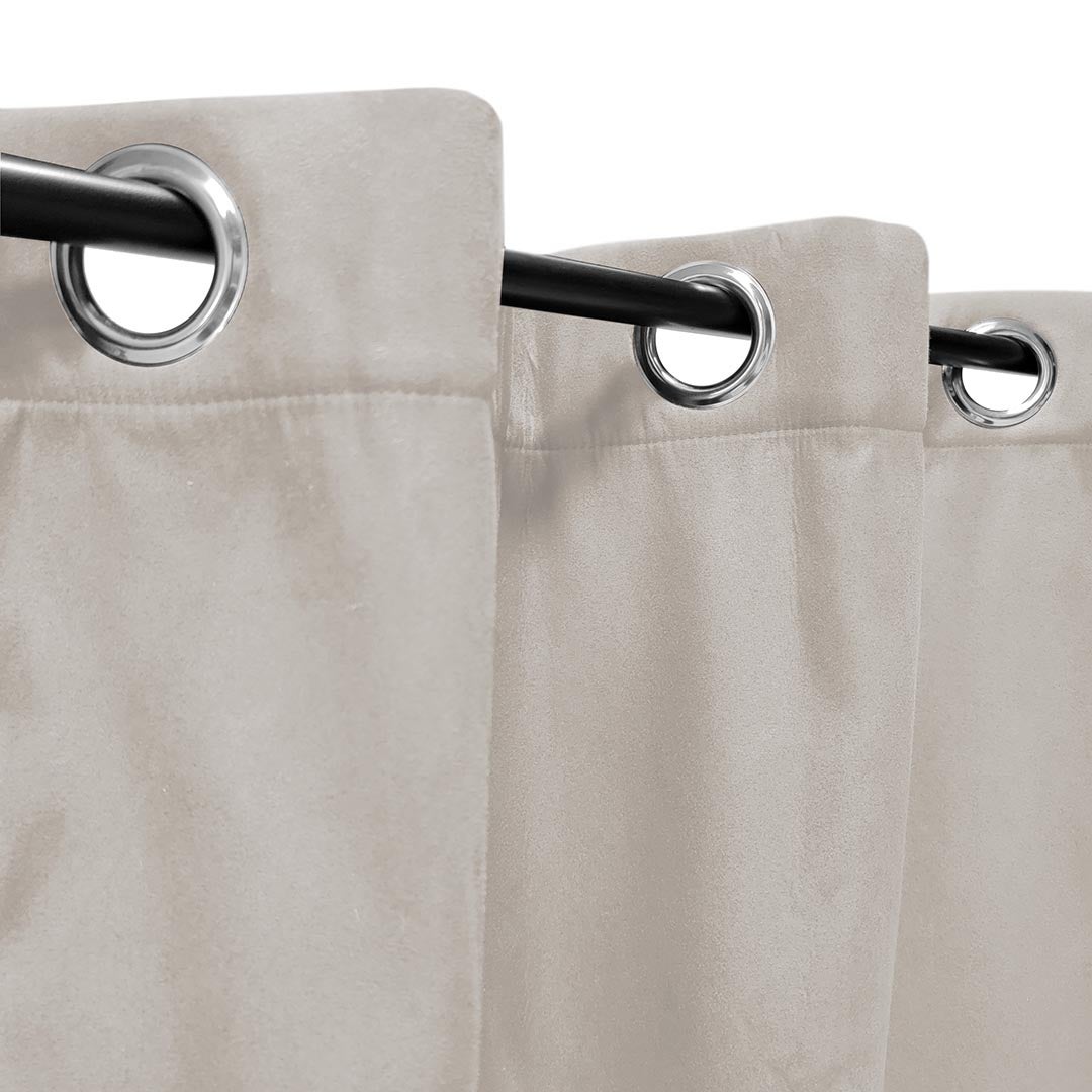 Rideau Thermique suédine doublé Polaire 140x180cm, Prêt à Poser Spécial ...