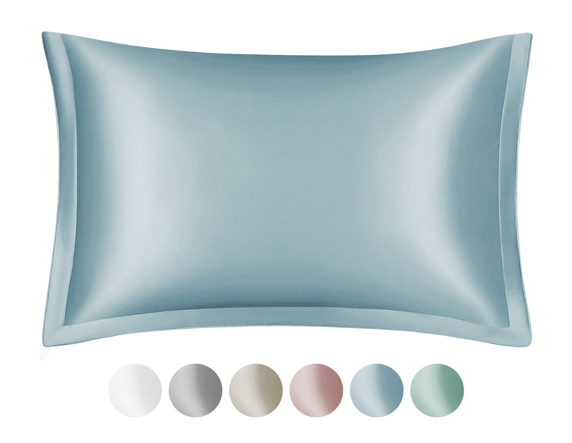 Federa 100% Seta Di Gelso 50x80Cm Chiusura Zip Con Volant da 5 Cm Anticrespo Anti-Age ...