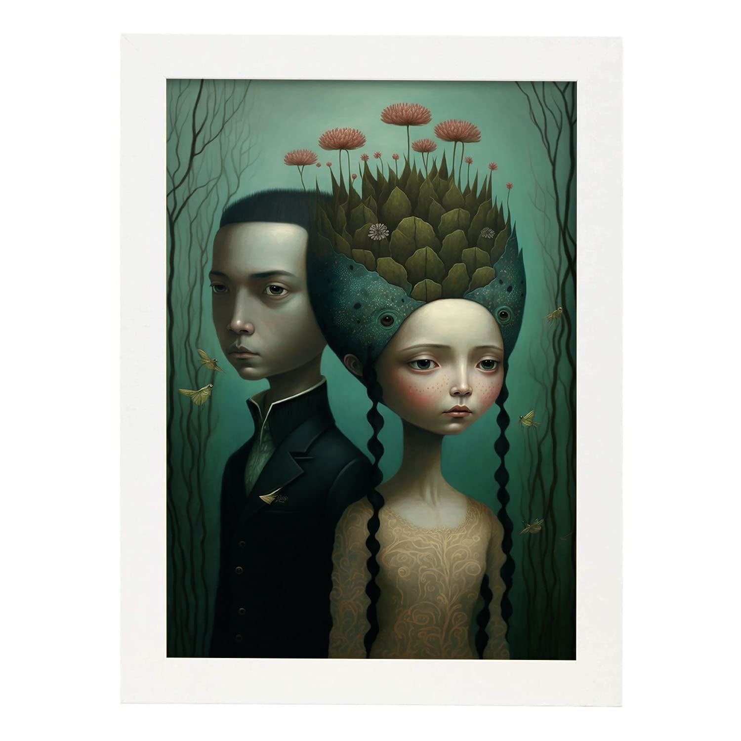 Nacnic Poster Pareja Natural En Estilo Surrealismo Cinematográfico ...