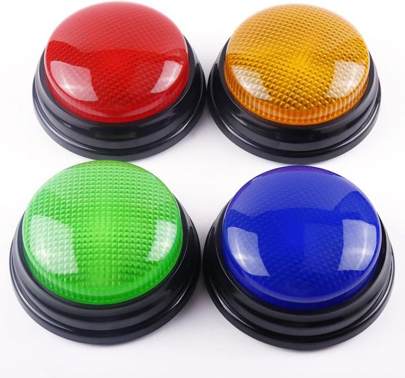 4Pcs Buzzer Blind Test - Buzzer Pour Jeux de Questions - Buzzer Sonore ...