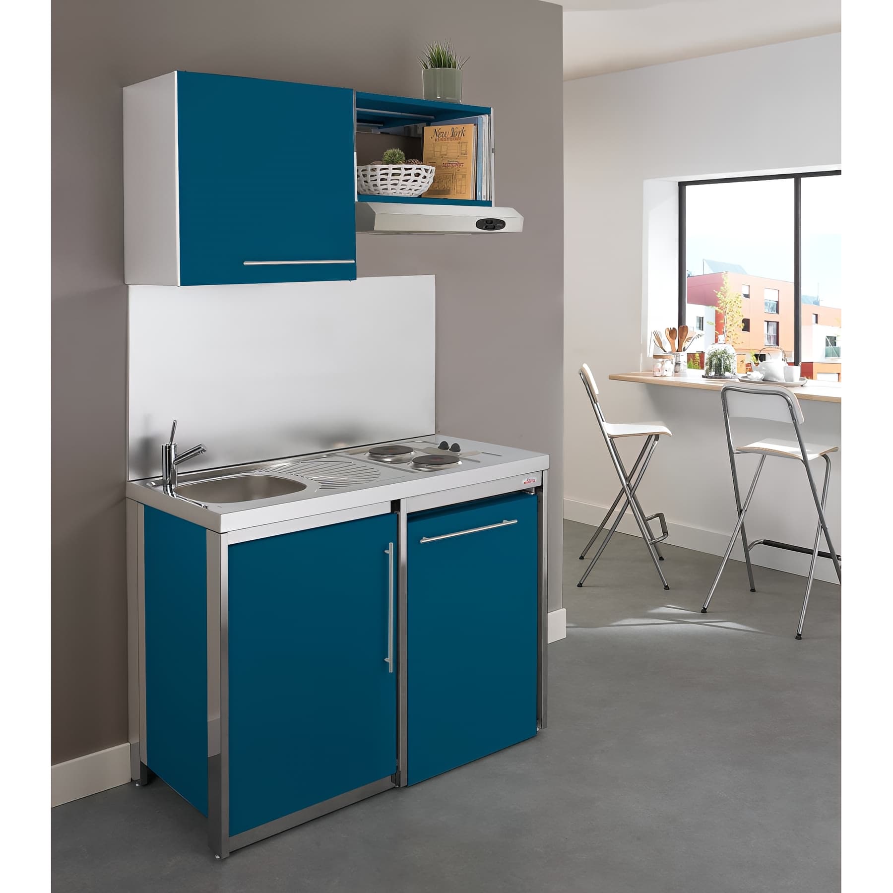 Mueble de cocina alto metal MODERNA METALLINE 60x35 altura 60cm 1 ...