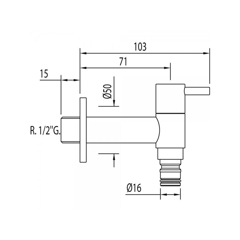 Robinet de Jardin Chrome - TRES 03450102 | Leroy Merlin