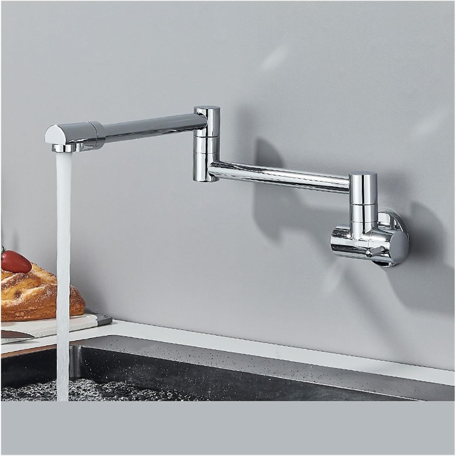 Grifo de cocina de pared giratorio de 360°, ideal para cocina ...