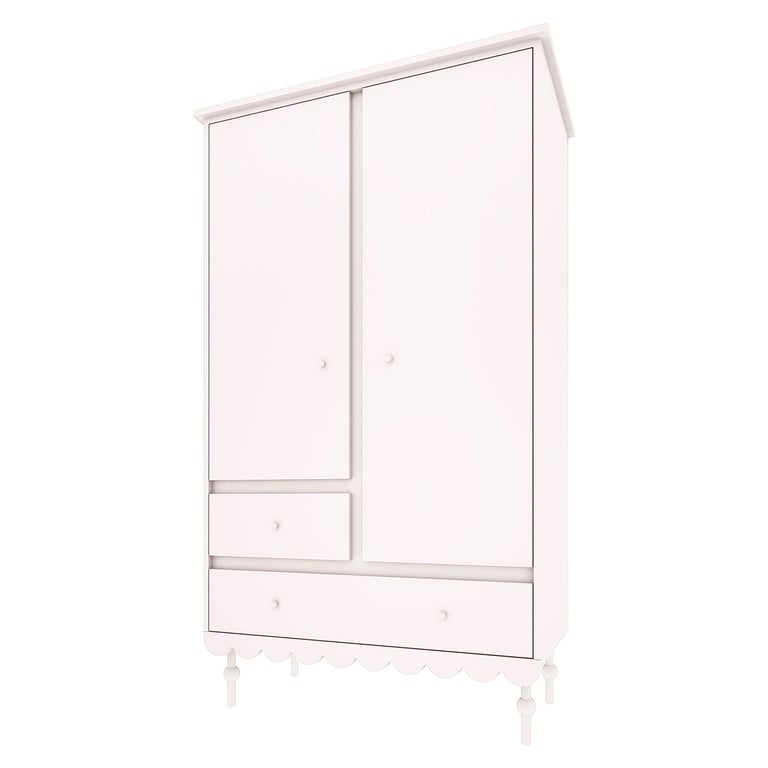Armadio 2 ante 2 cassetti Babushka bianco 183cm | Leroy Merlin