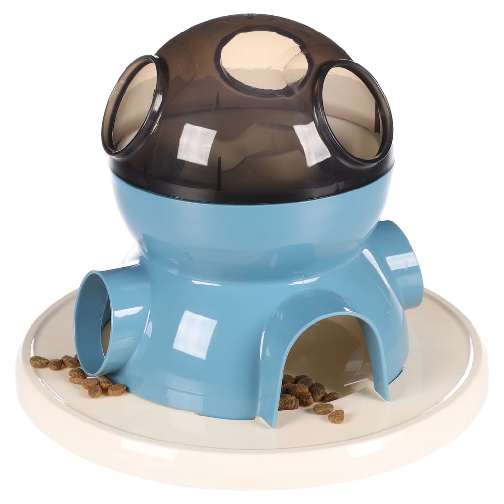 Distributeur de friandises pour chats Diso Blanc et bleu FLAMINGO ...