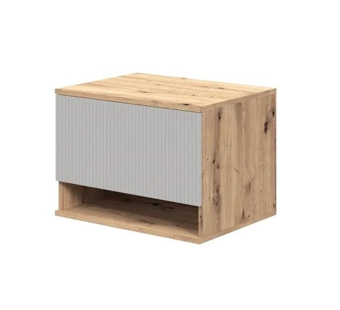 Szafka pod umywalkę AVIOLA 1S 60cm dąb artisan/kaszmirowy mat - Leroy ...