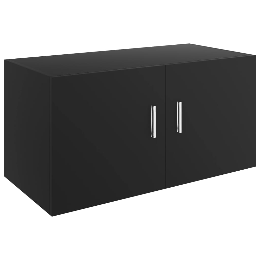 Armoire murale | Armoire de rangement | Armoire suspendue Noir 80x39x40 ...