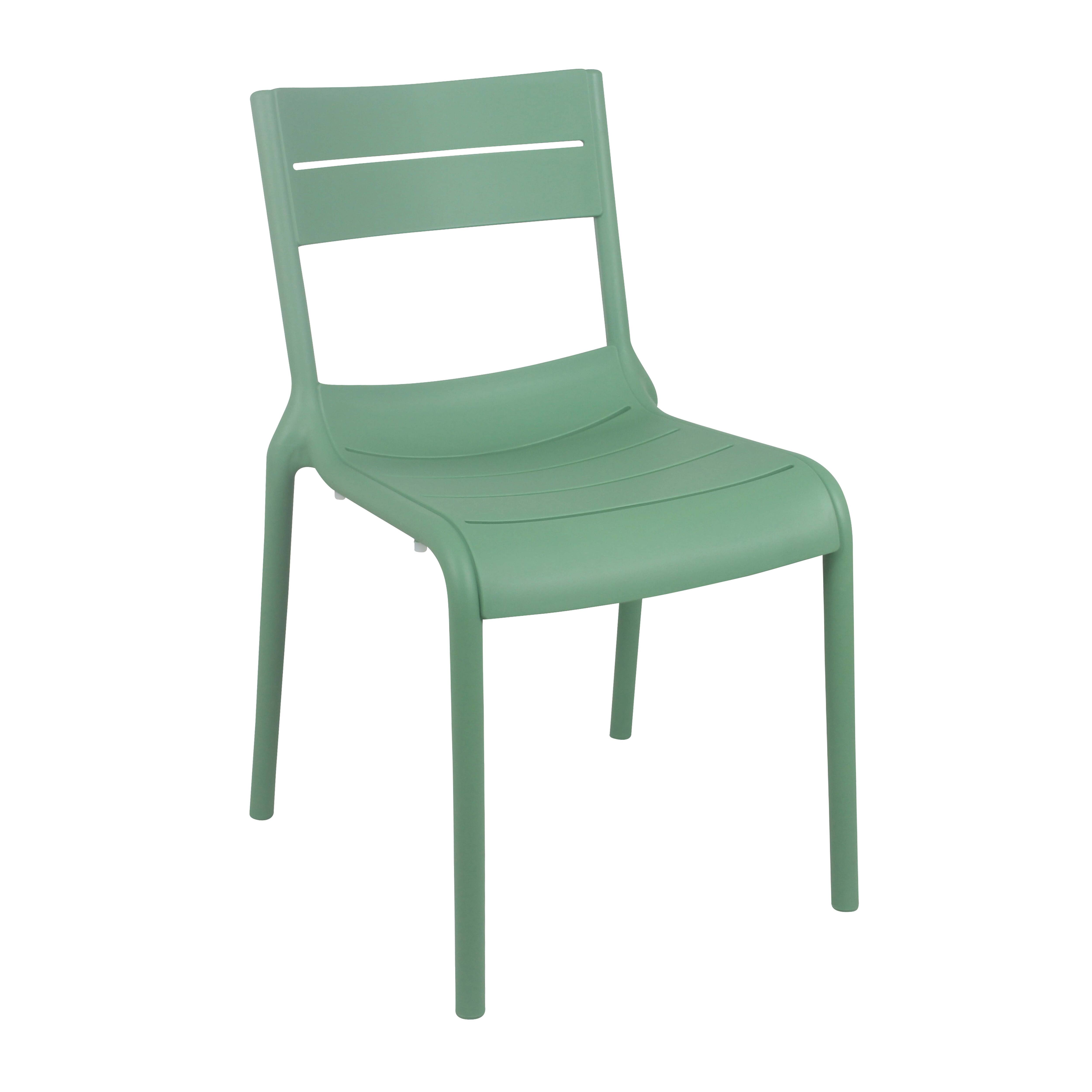 Chaise verte sauge de terrasse en plastique | Leroy Merlin