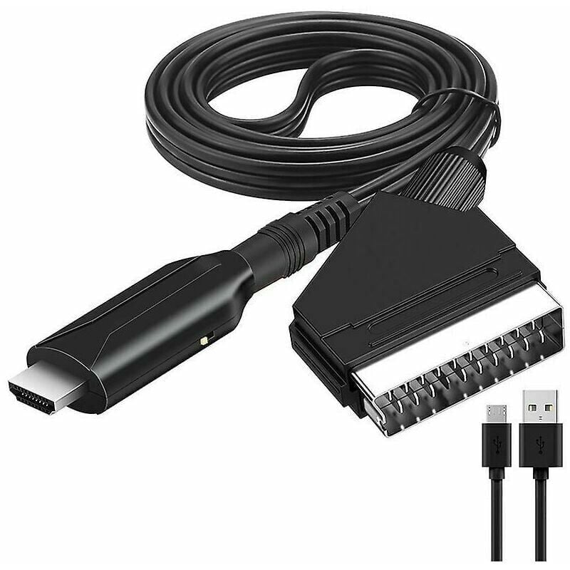 Convertisseur péritel vers Hdmi adaptateur Audio vidéo pour Hdtv/dvd ...