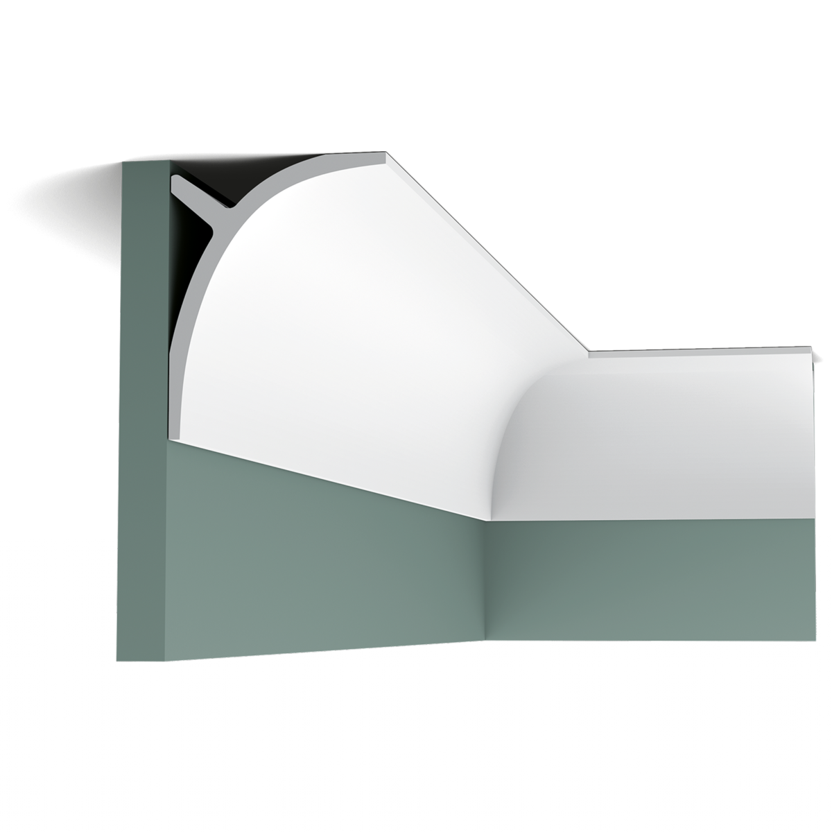 C991 Corniche pour éclairage indirect et cache tringle à rideau Orac ...