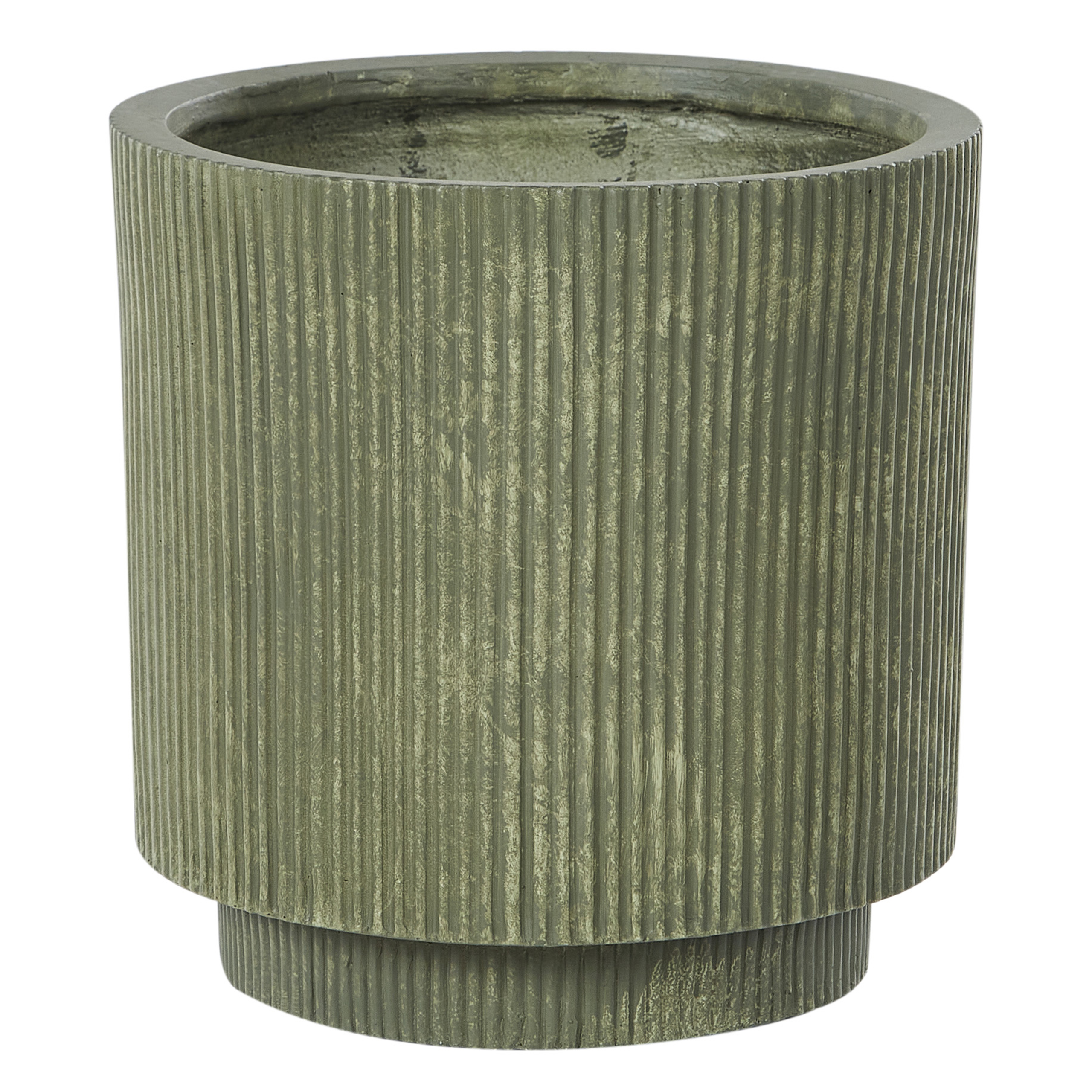Cache-pot DARIA 37 cm Vert olive | Leroy Merlin