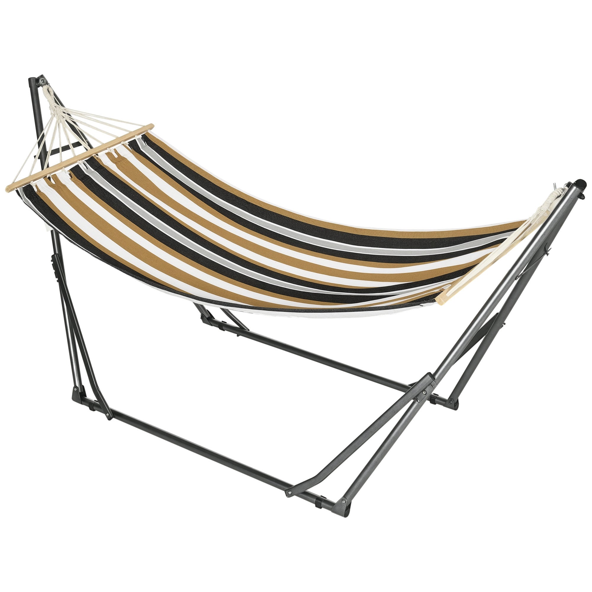 Hamac autoportant avec support pliable, assise en coton et structure en ...