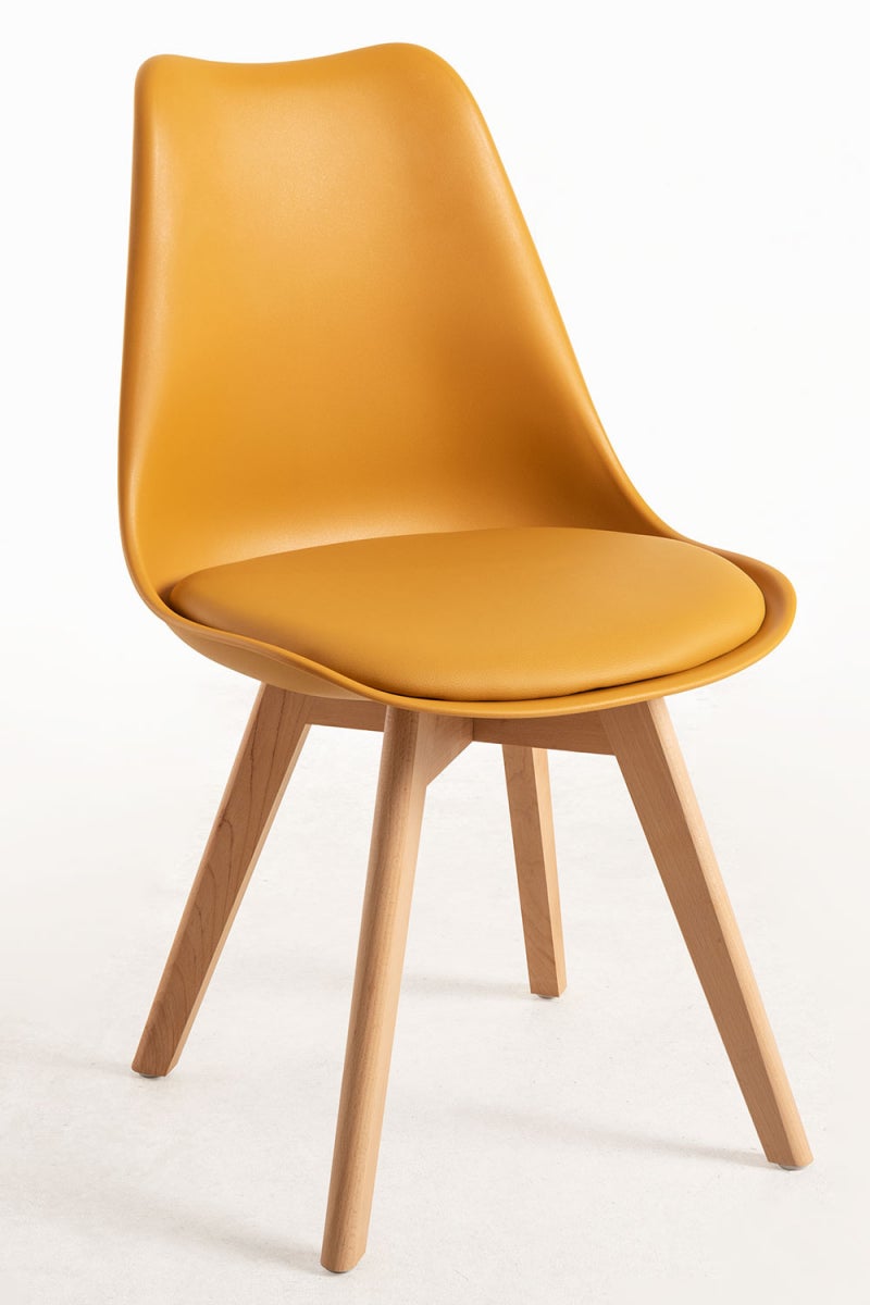 Pack 4 Sillas Synk Basic - Mostaza | Leroy Merlin