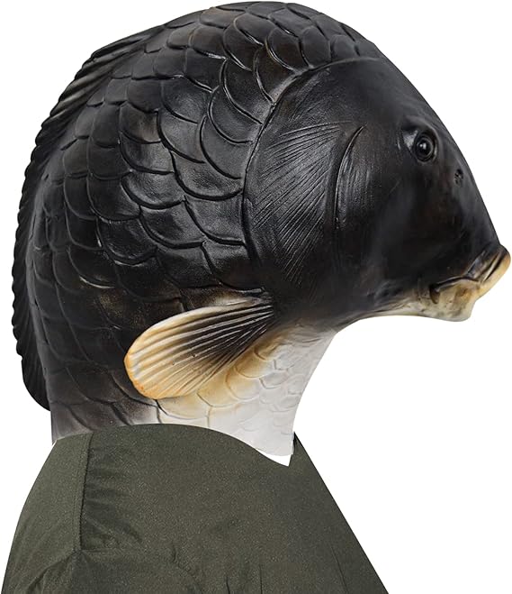 Masque de poisson fantaisie pour Halloween, costume d'animal à tête ...