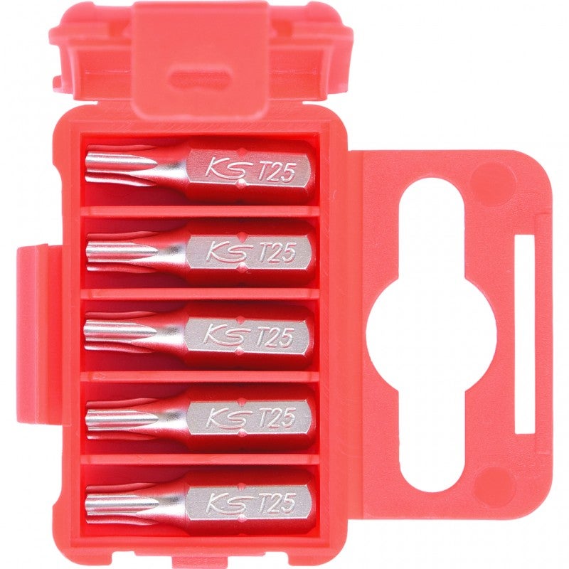 KS TOOLS 911.2322 Boîte de 5 embouts de vissage TORX L.25mm 1/4'' T25 | Leroy Merlin