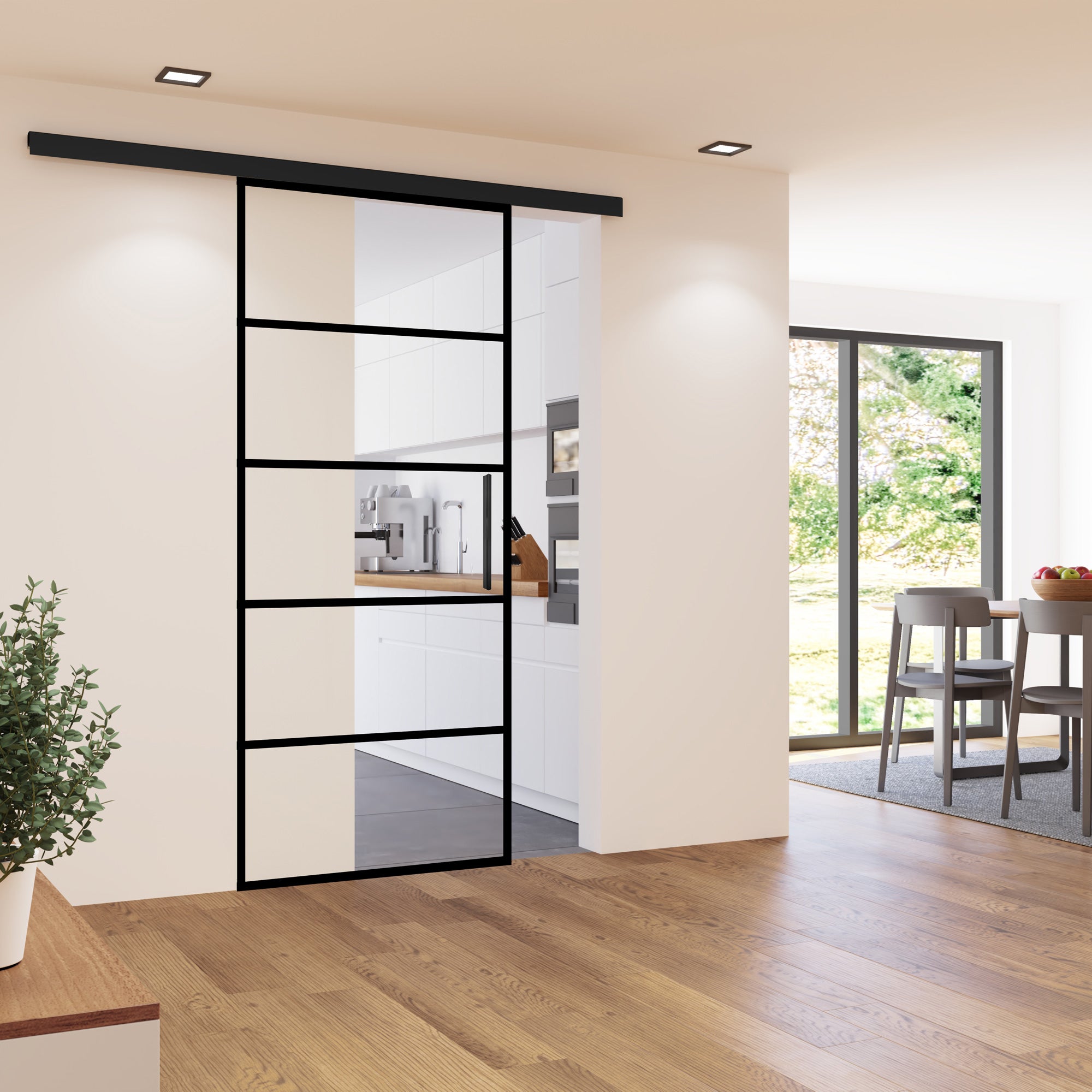 Schulte porte coulissante en verre, 102x220cm, porte coulissante ...