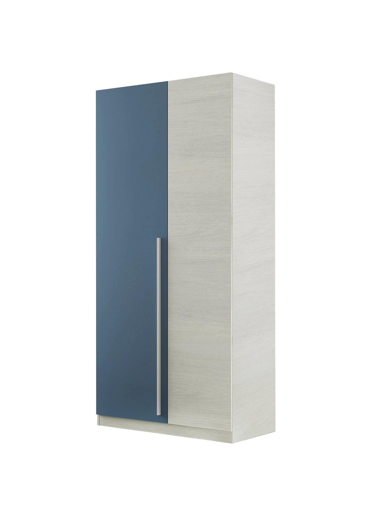 Garde-robe 2 portes Alpine, armoire de chambre, meuble avec 3 étagères ...