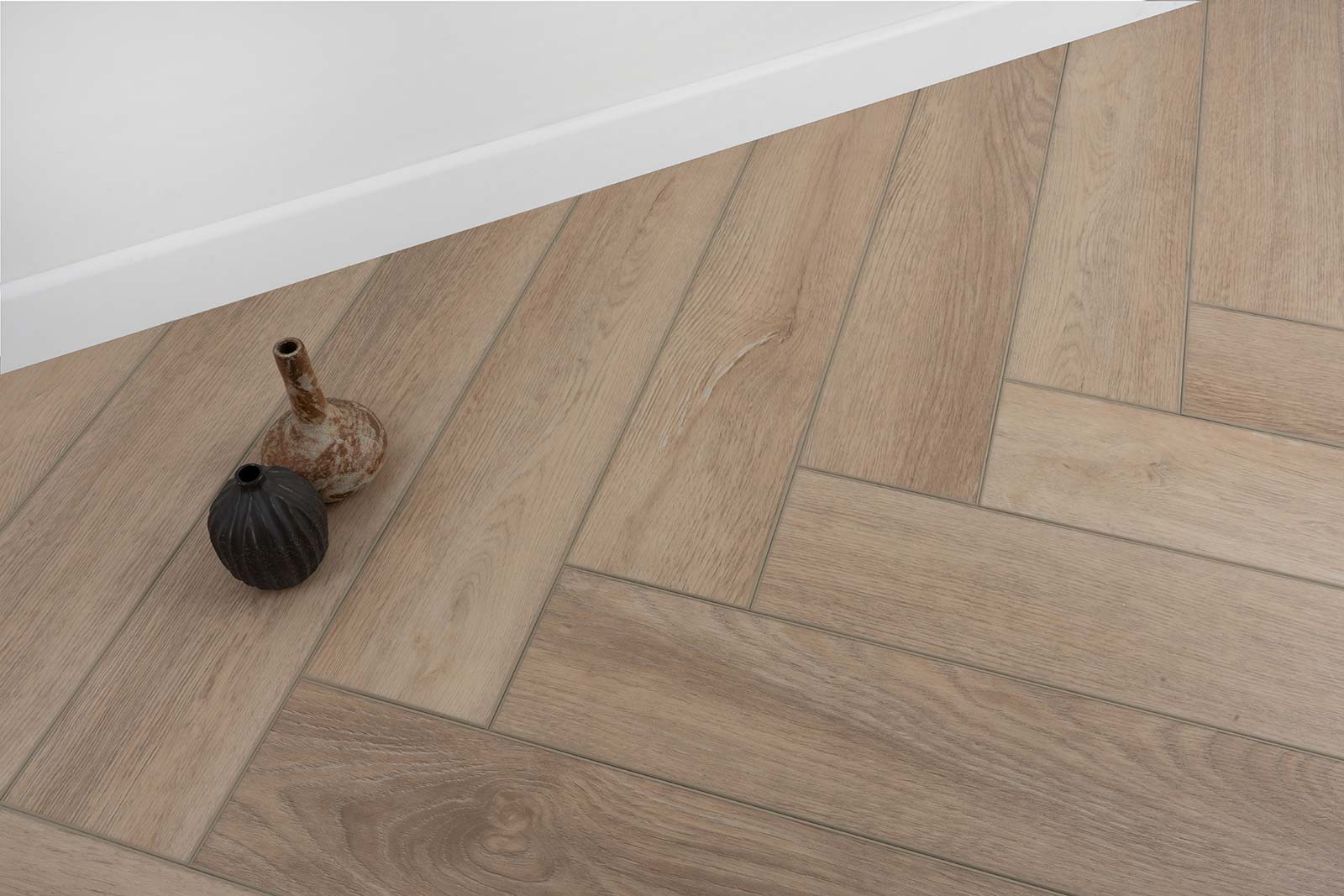 Lame PVC chevron à coller Nature2Floor Mix-it Herringbone Chêne Naturel ...