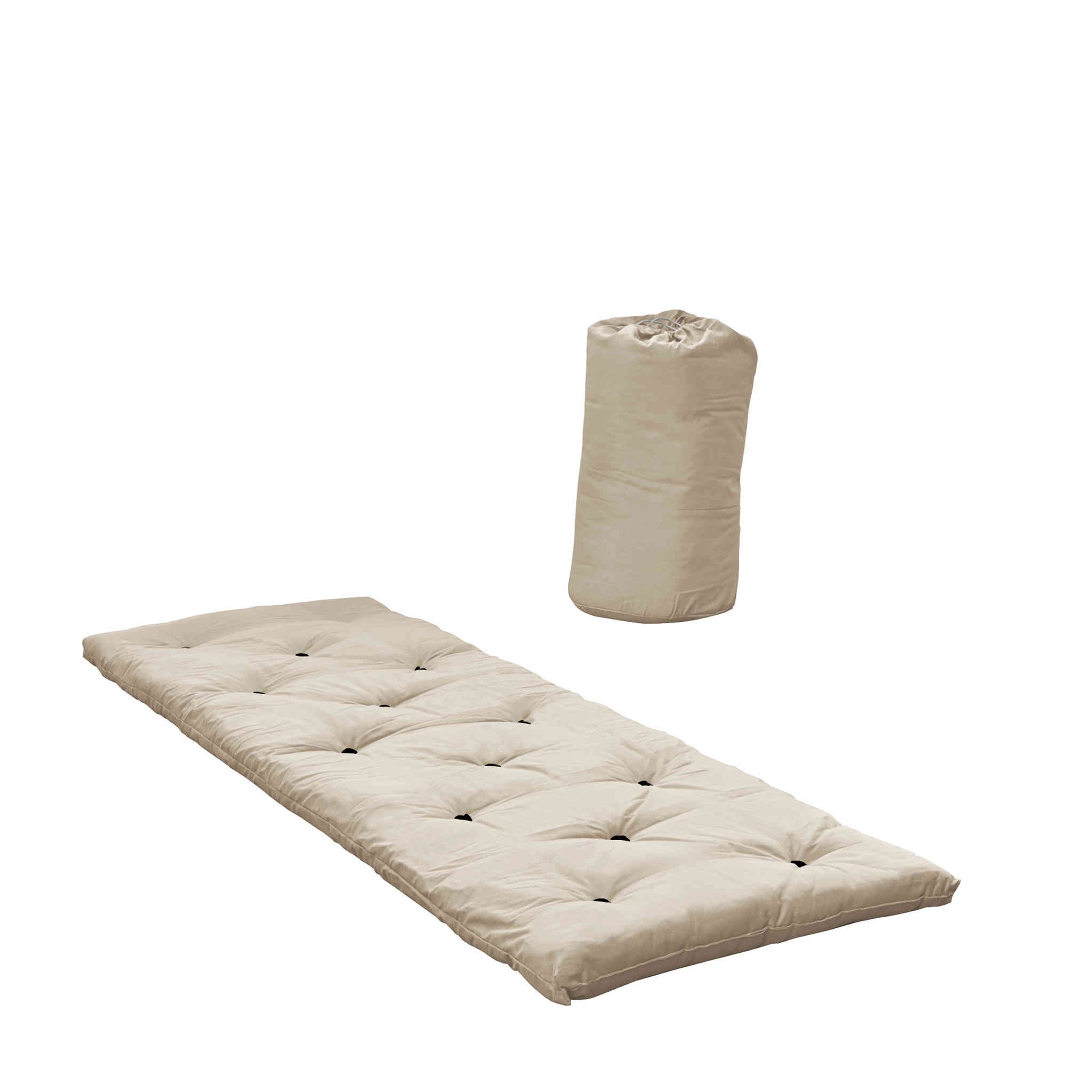Matelas futon de voyage 1 pers. 70x190 cm beige | Leroy Merlin