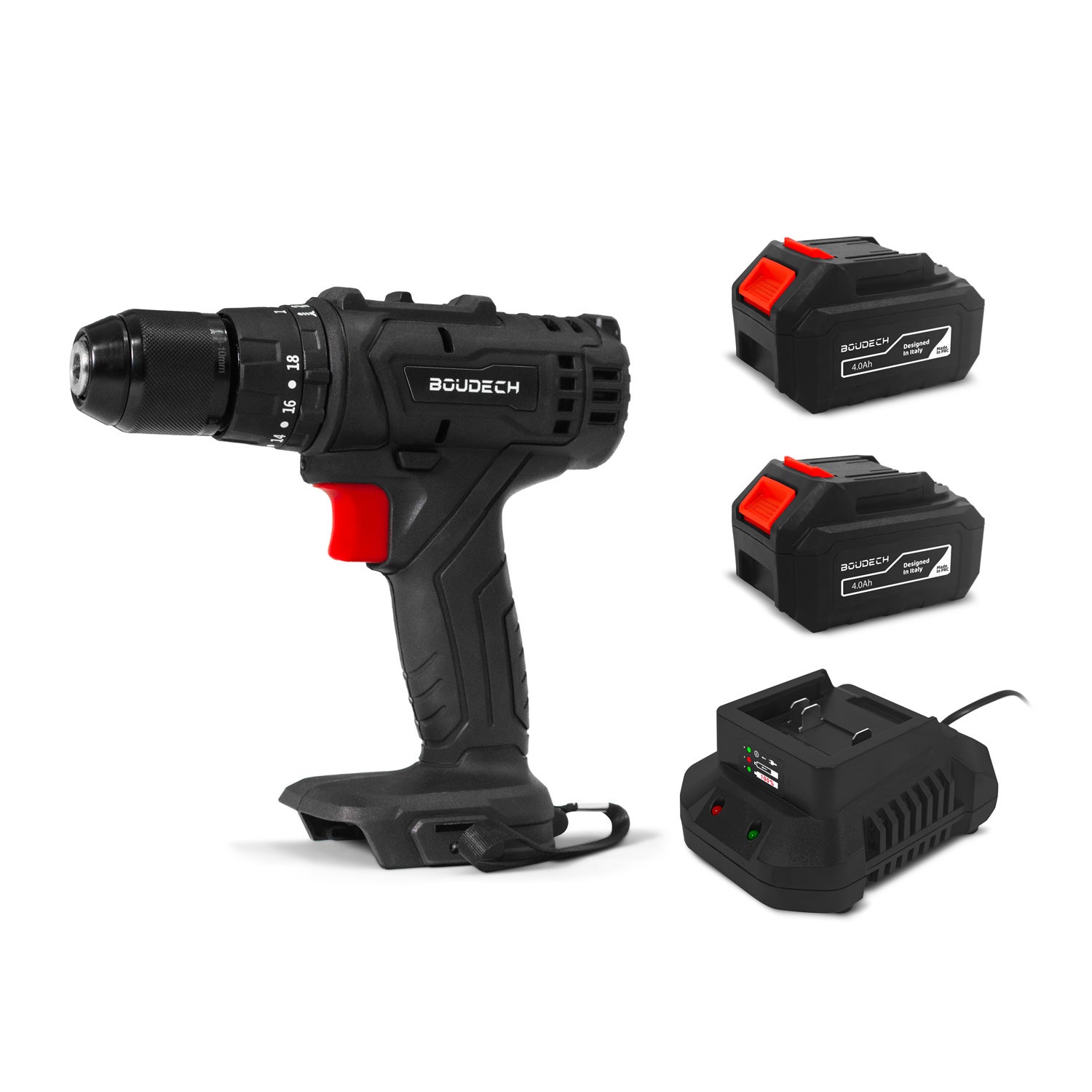 Nelton 20 - Perceuse-Visseuse à percussion sans fil Alfa Line, avec 18 ...