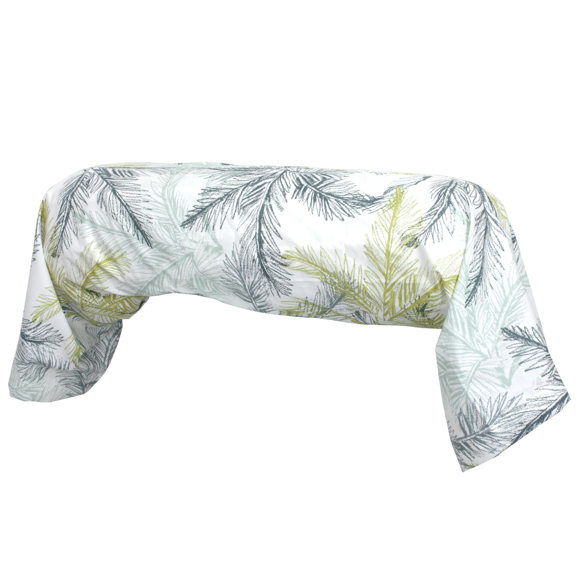 Taie de traversin 200x43 cm percale coton TRINIDAD mousson | Leroy Merlin