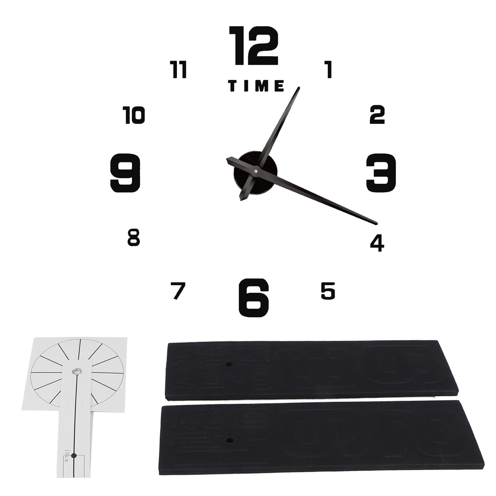 Reloj de pared moderno con decoración artística diy para sala de estar ...