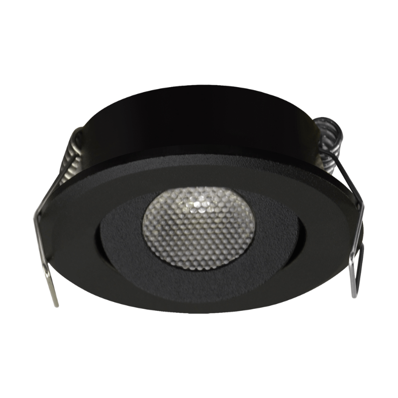 Mini Spot LED Encastrable 1.5W ø52mm - Noir - SILUMEN | Leroy Merlin