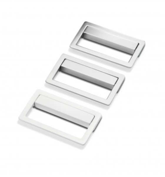 Poignée Up 3281-Nickelé brossé. 90x10x50mm. Entraxe 64mm. | Leroy Merlin