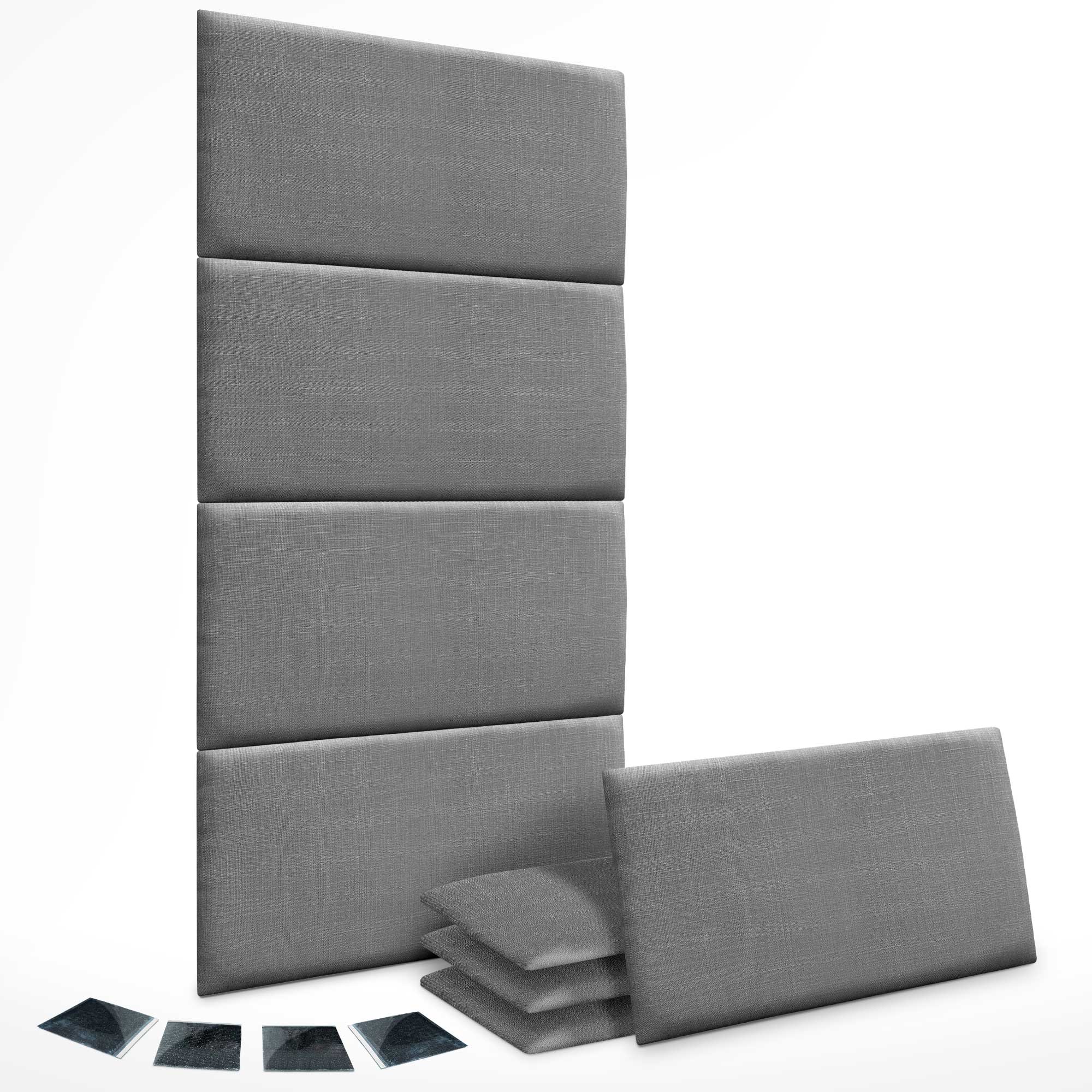 DHOME Juego de 8 Paneles Tapizados de Lino Pack Autoadhesivos para ...