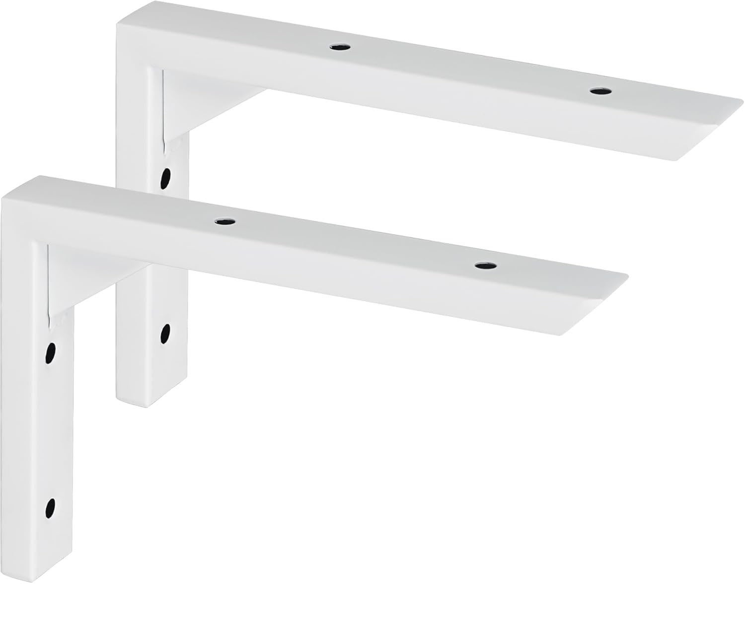 Soportes de pared resistentes de 15 cm, color blanco, 2 unidades ...
