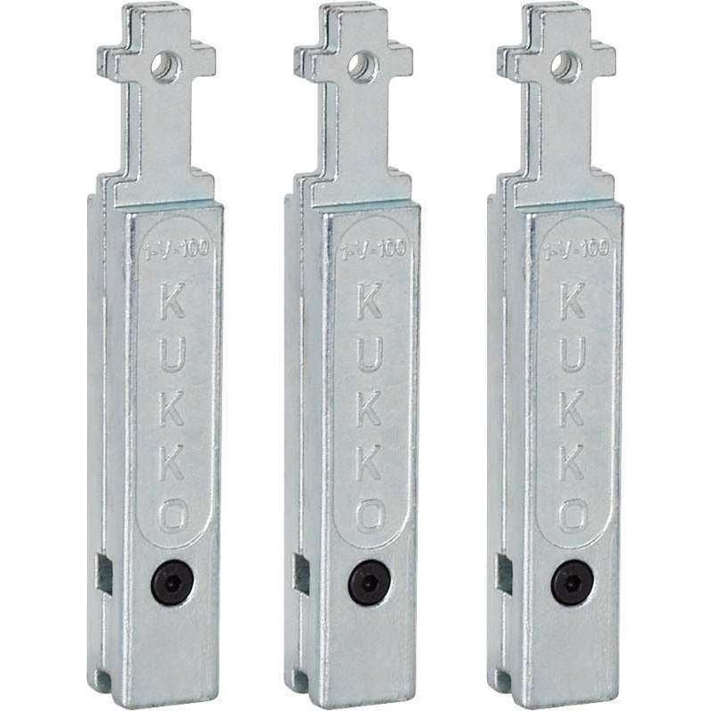 Juego de 3 extensiones para patas de extractores de rodamientos 30-2/30-20 (Largo 150 mm) Kukko ...