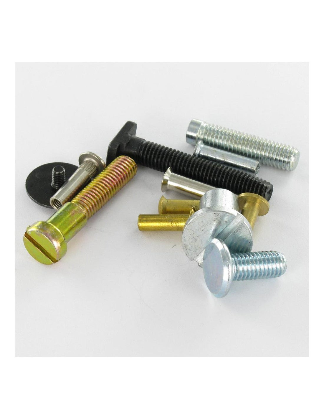 Écrou RELIE Tête fraisée bombée TFB Moletée 5X20 M4X20 Acier laitonne ...