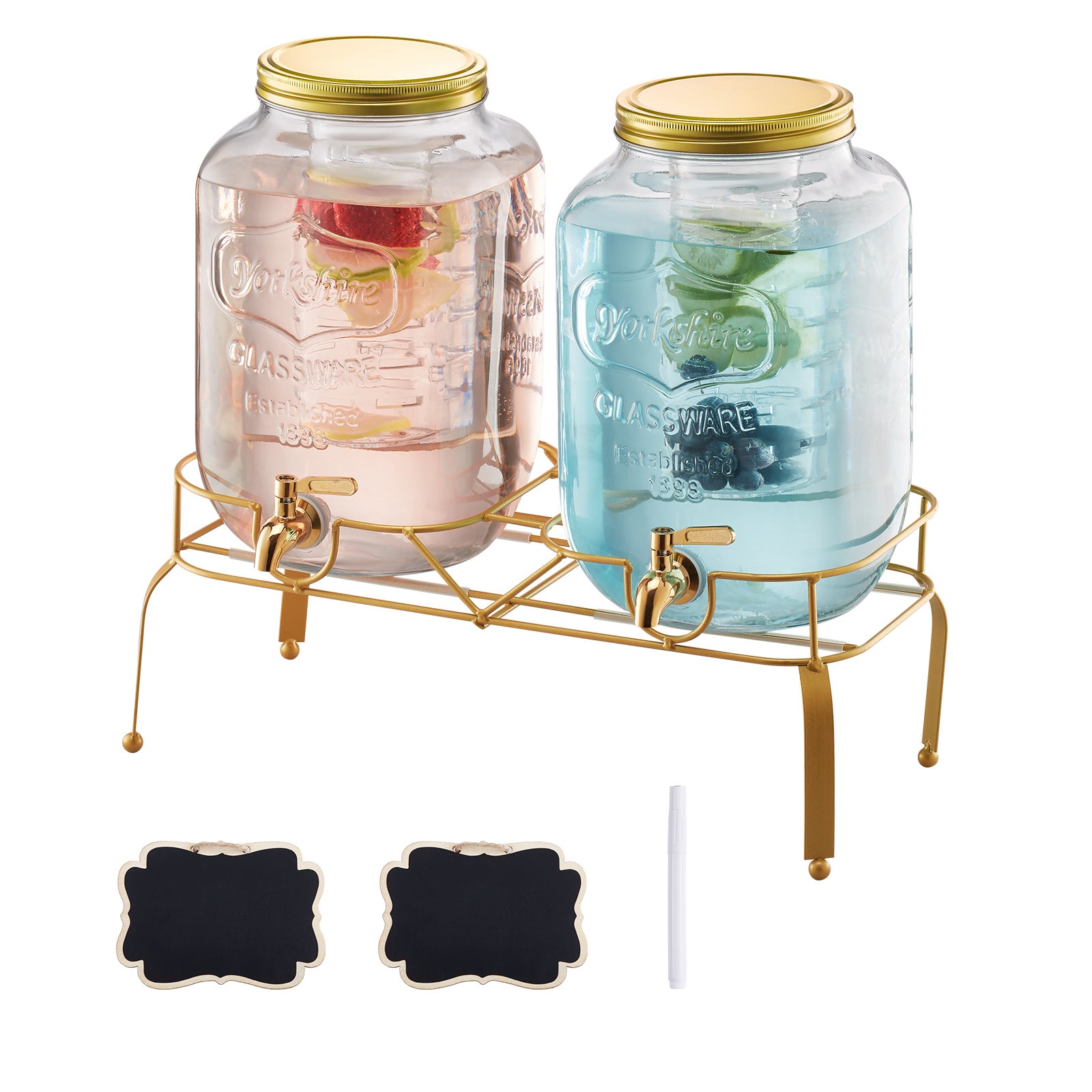 Distributeur de Boissons VEVOR Capacité 2 × 8 L, Fontaine à Eau en ...