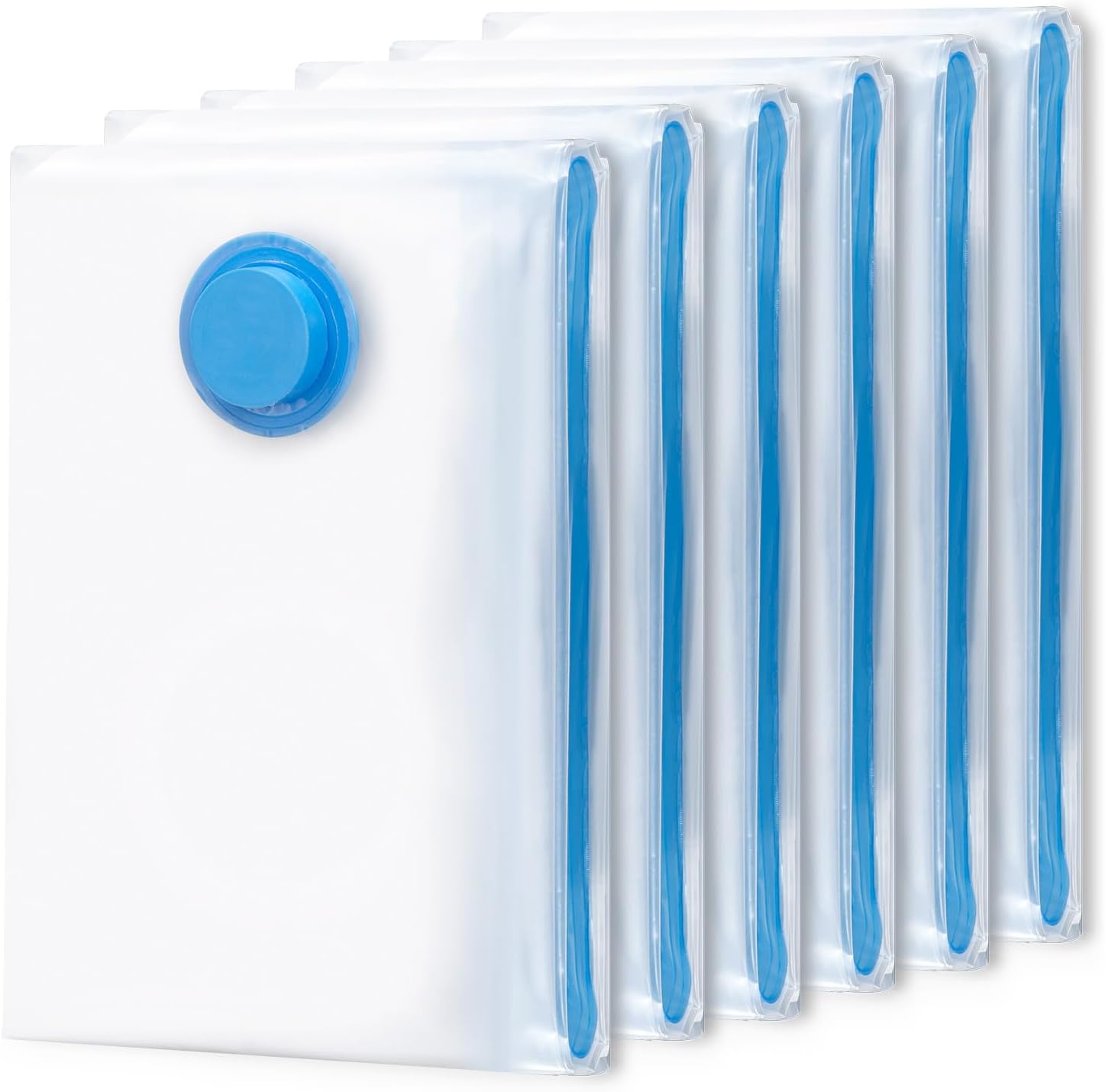 Lot de 6 sacs de rangement sous vide 70 x 50 cm, réutilisables et ...