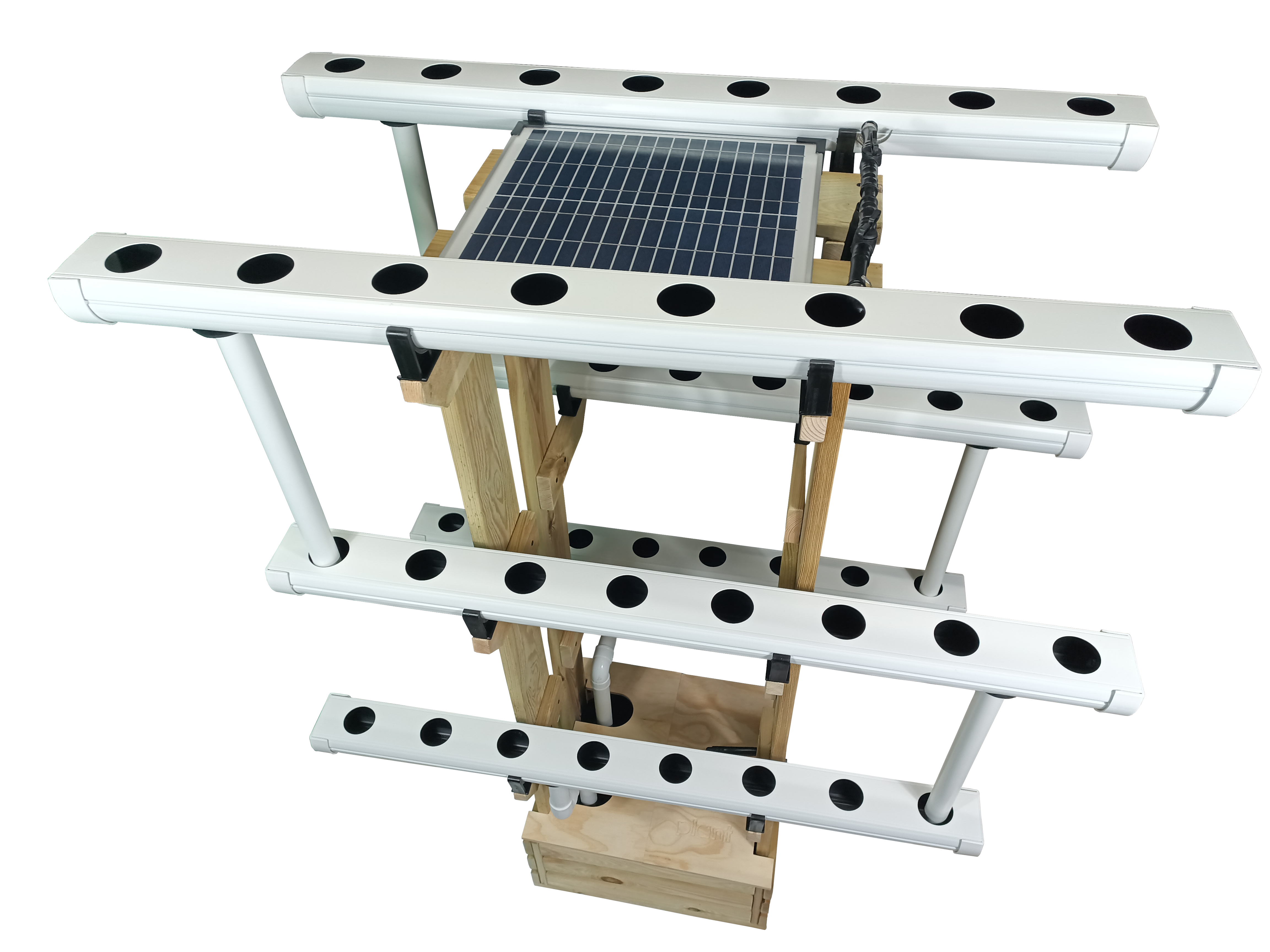 KIT de cultivo hidropónico vertical en isla BASplant VI09DC. Hidroponía ...