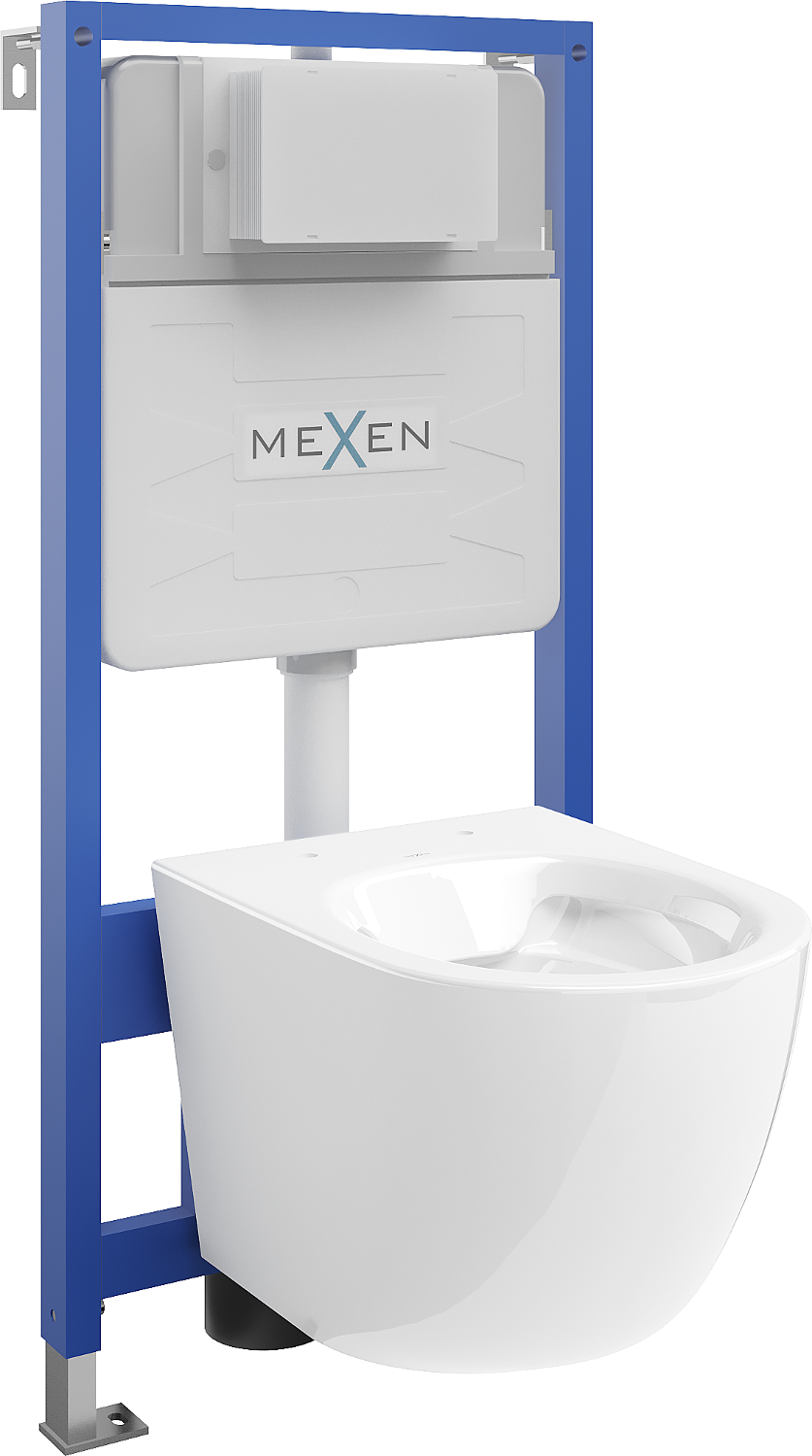 Mexen ensemble encastré WC châssis Fenix Slim avec cuvette WC Lena ...