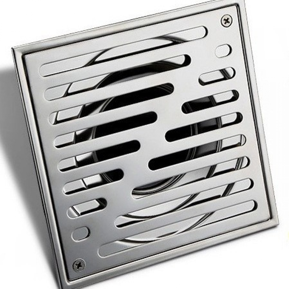 Siphon de Sol, Blanc, 50 x 150 x 150 mm | Leroy Merlin