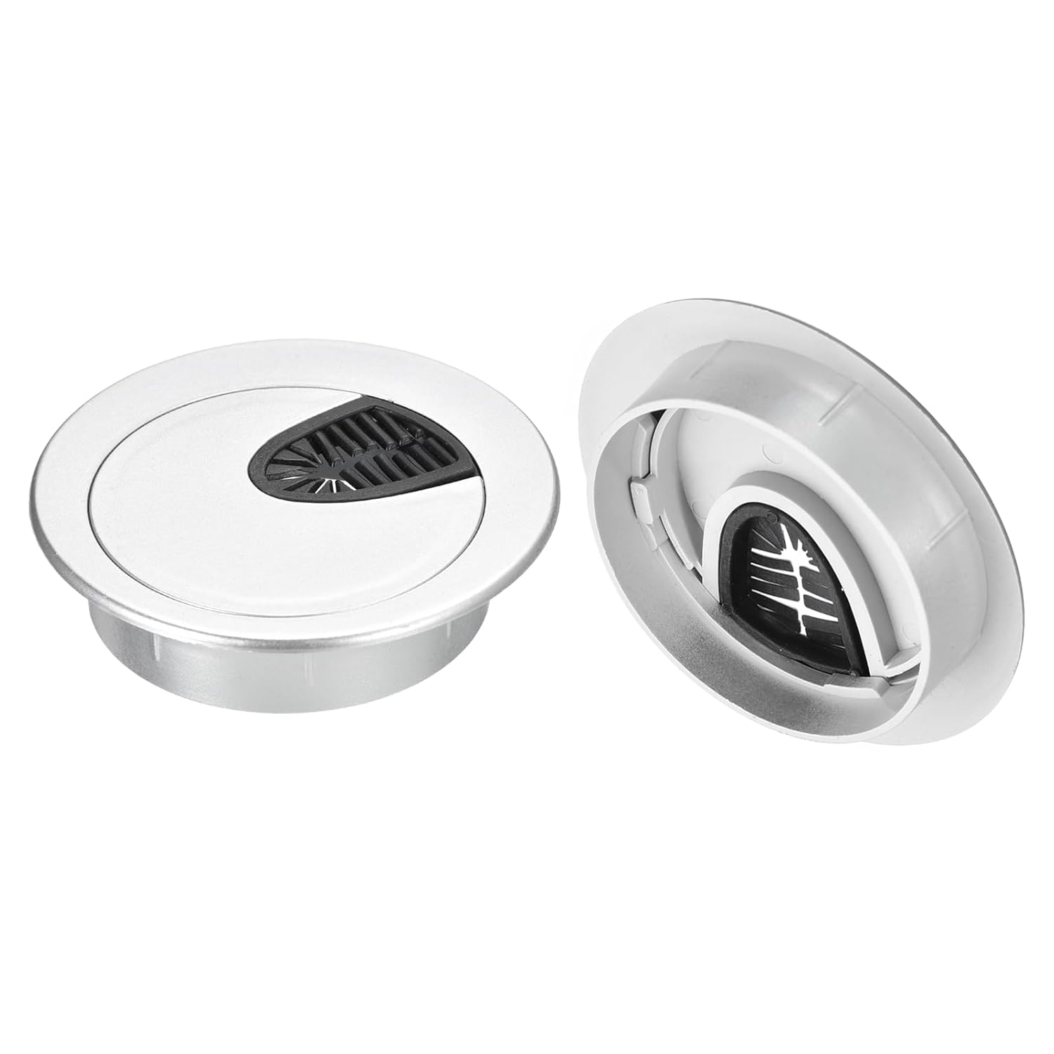 2 Pièces Cache-Trou de Câble Passe Cable Bureau,(65mm) Cache-Trou de ...
