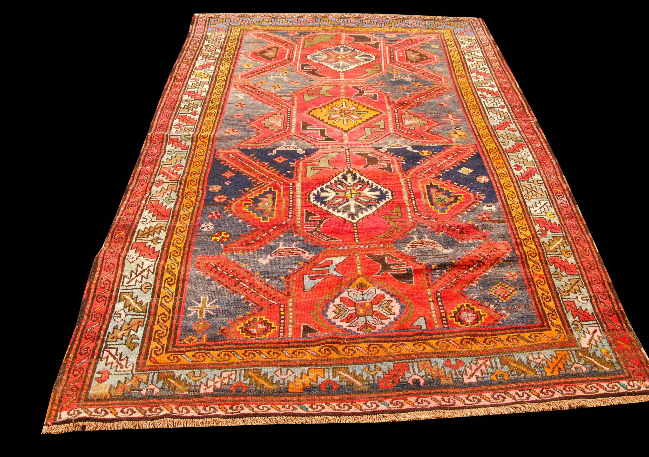 Kilim/tapis authentique noué à la main avec certificat d'authenticité ...