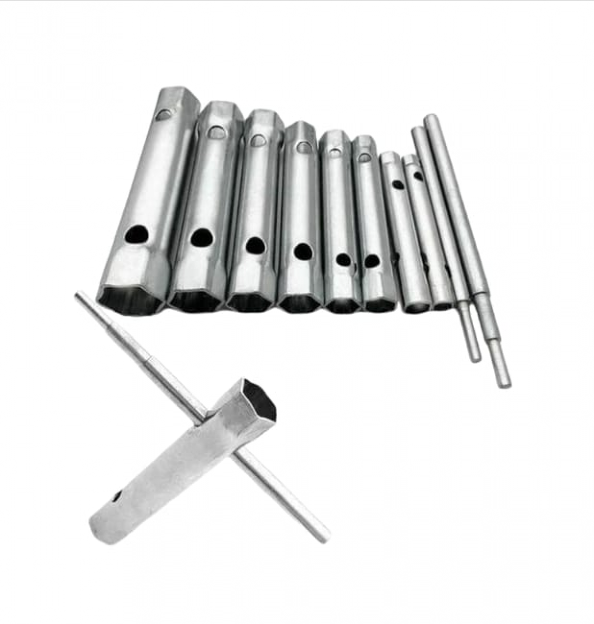 Juego de 10 llaves para tubos (6-22 mm), llaves para tubos, llaves para ...