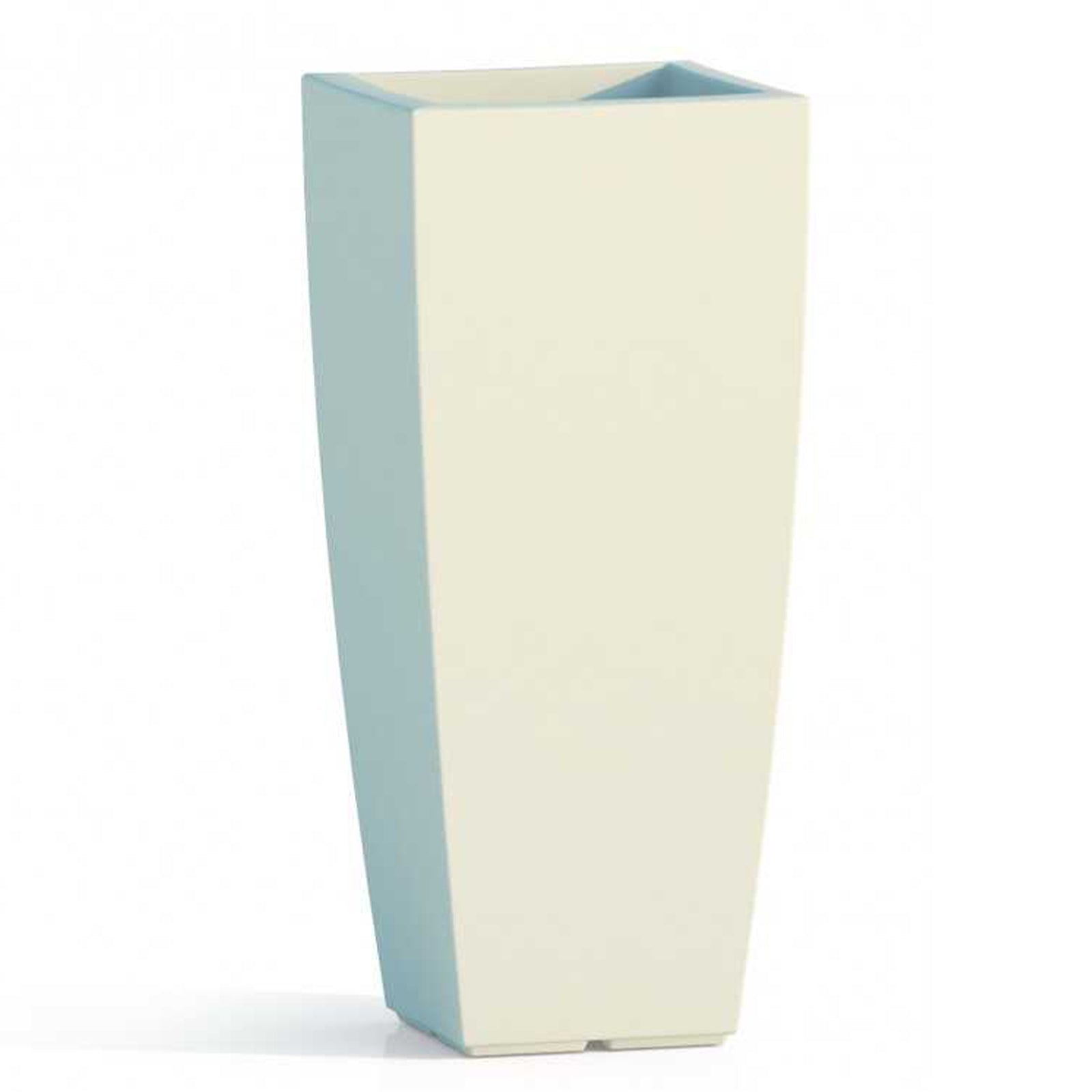 Maceta Agave de Resina Cuadrada Hielo H90 40x40Cm | Leroy Merlin