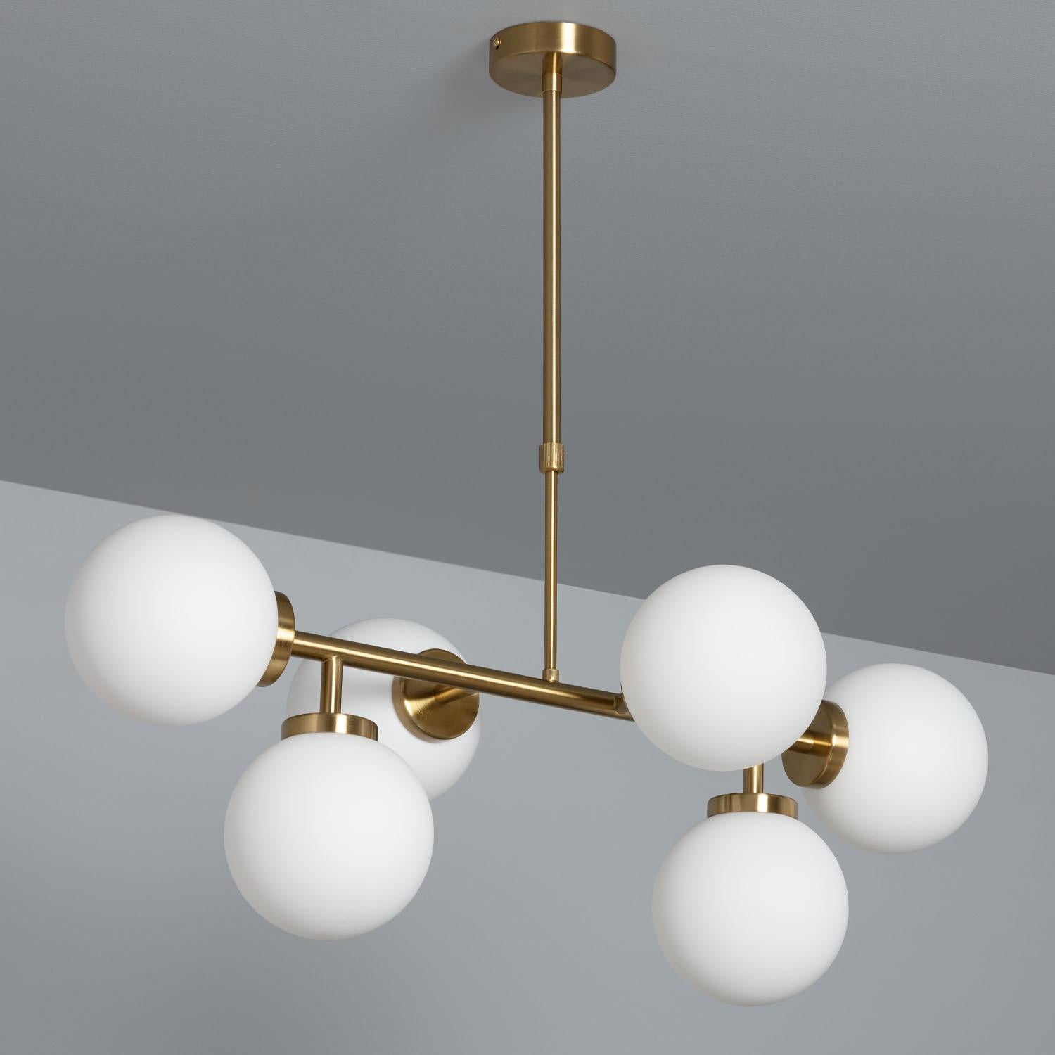 Ledkia Lámpara Colgante Metal y Cristal Lautrec Dorado | Leroy Merlin
