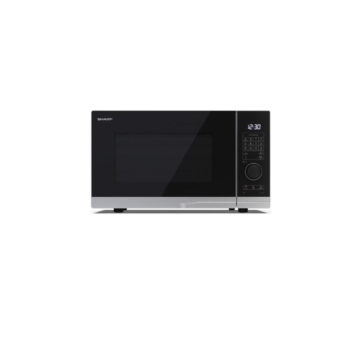 Horno microondas digital con grill Sharp YC-PG284AE-S 28 litros 700 W Negro | Leroy Merlin
