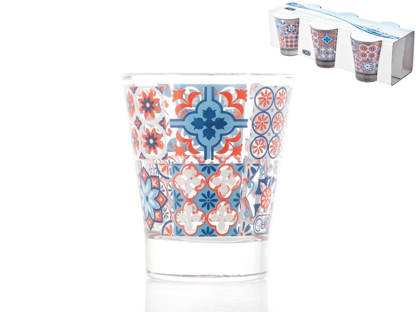 Chio pack de 3 vasos de agua modelo Mallorca con capacidad de cc 85 ...