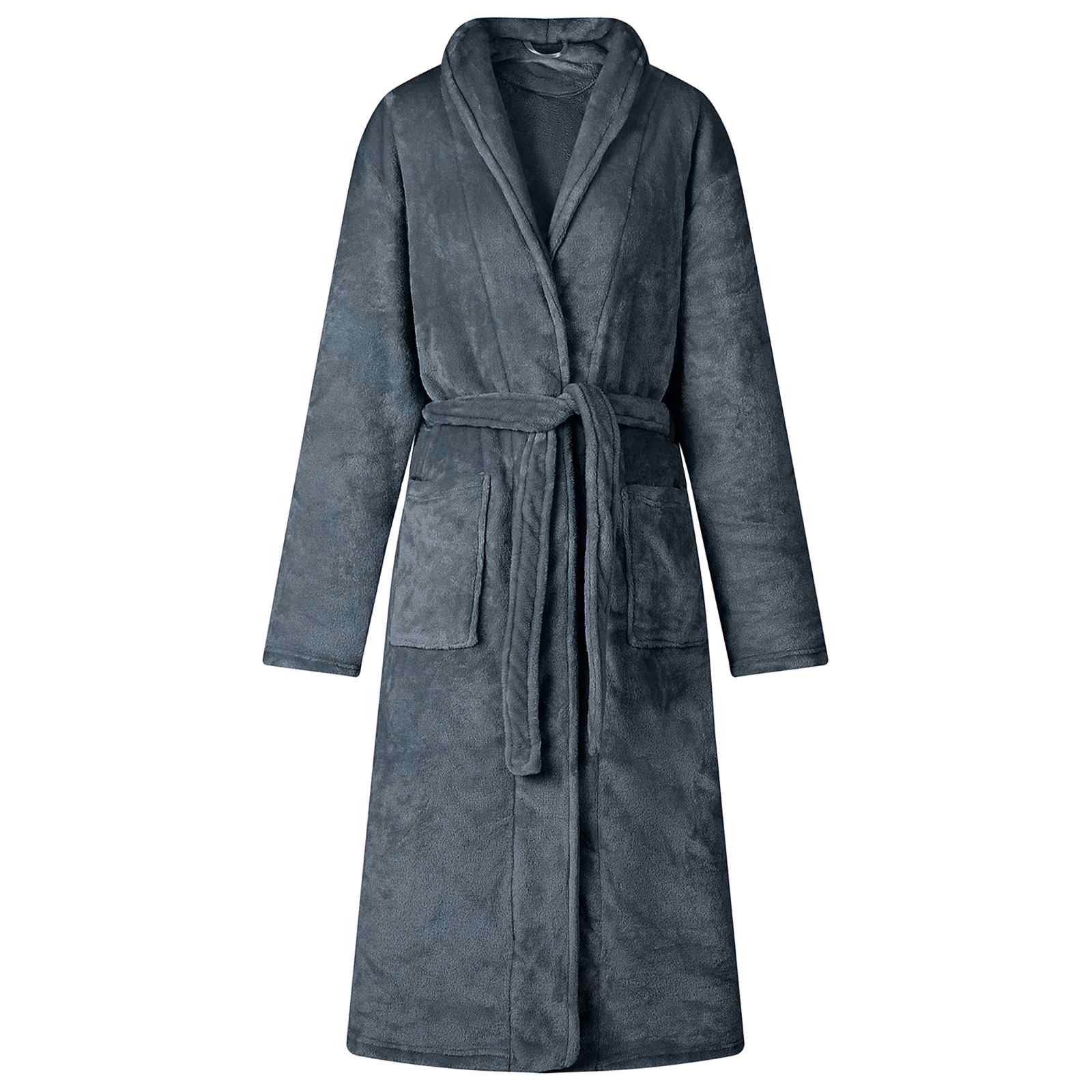 Robe de bain sans capuche Bleu marine xxl Flanelle vidaXL | Leroy Merlin