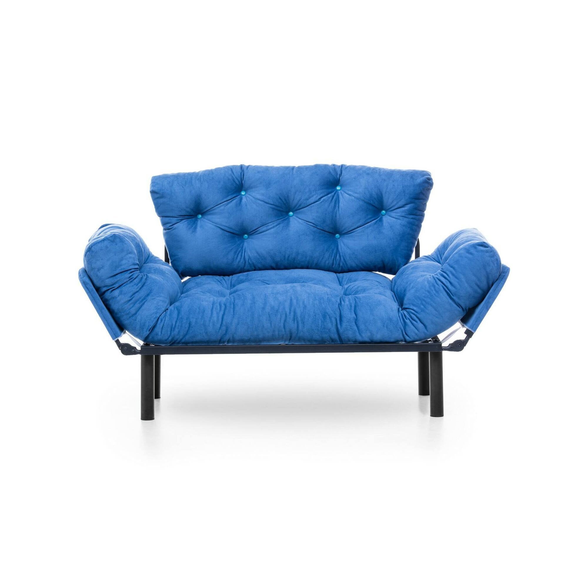 Canapé-Lit 2 Places, Coffre Inclinable, 70x155 cm Noir - Guchol | Leroy ...